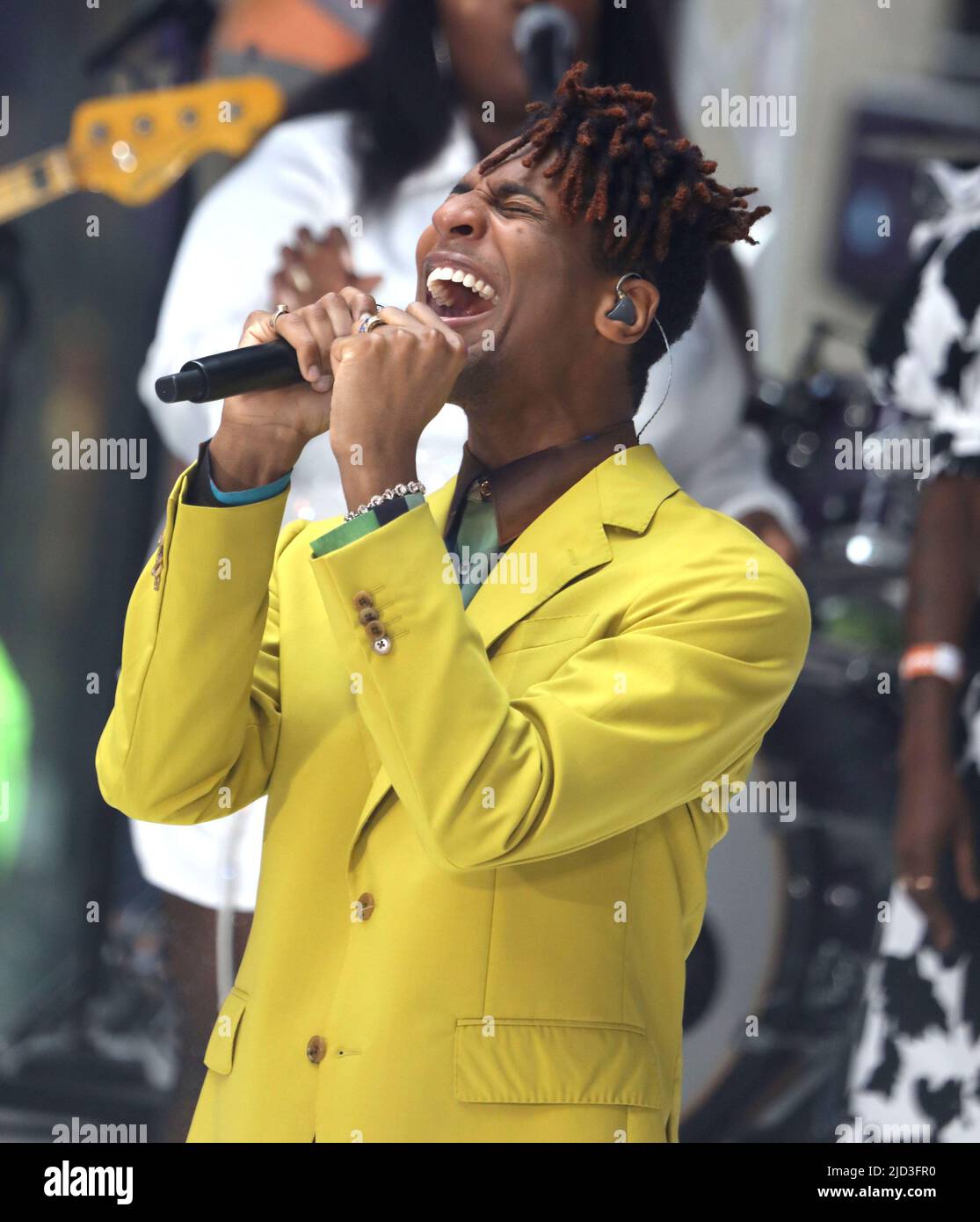 June 17, 2022, New York, New York, USA: Singer JON BATISTE performs on ...