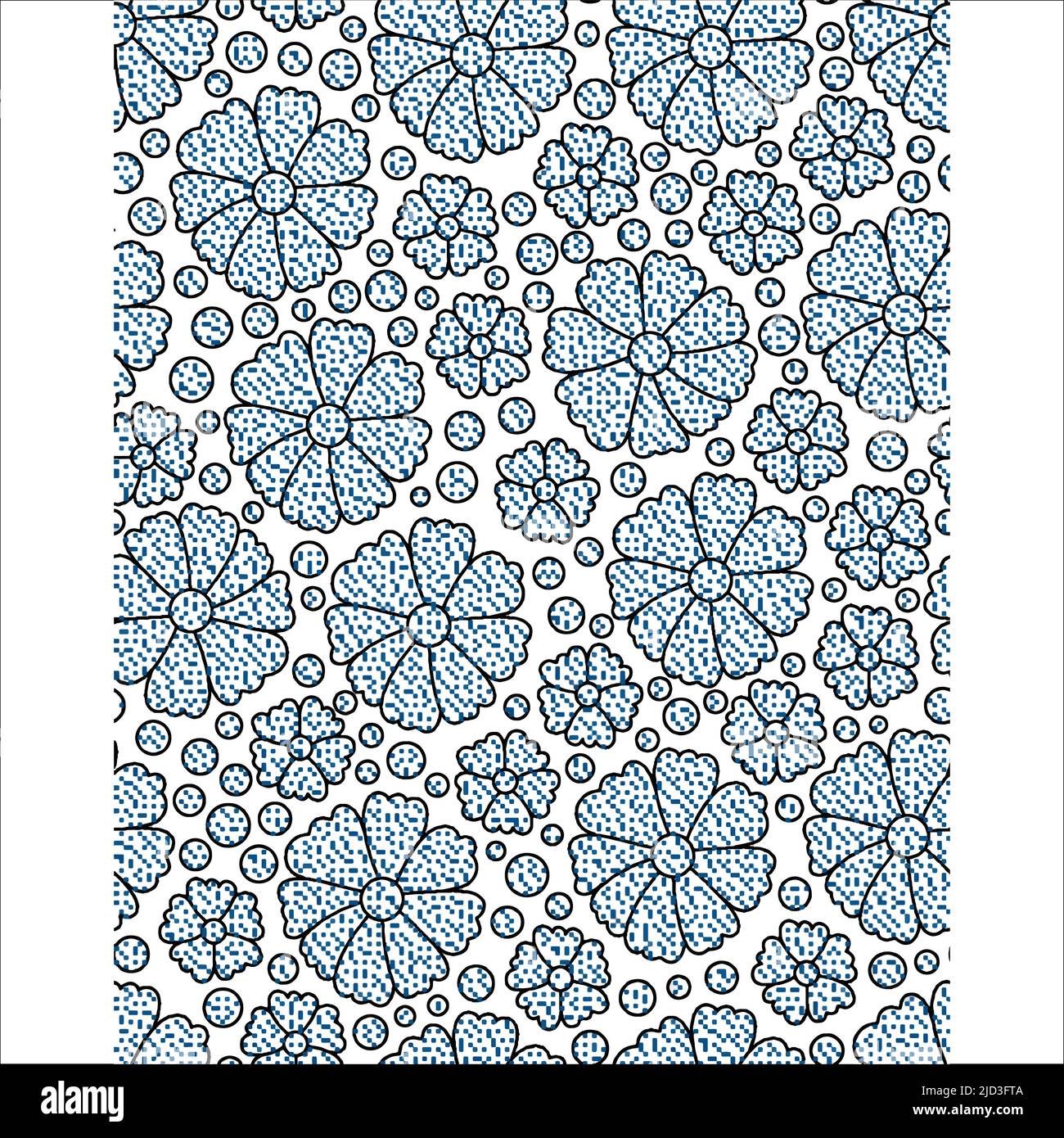 Monotone blue and grey of silhouette tropical foliage and fill in ...