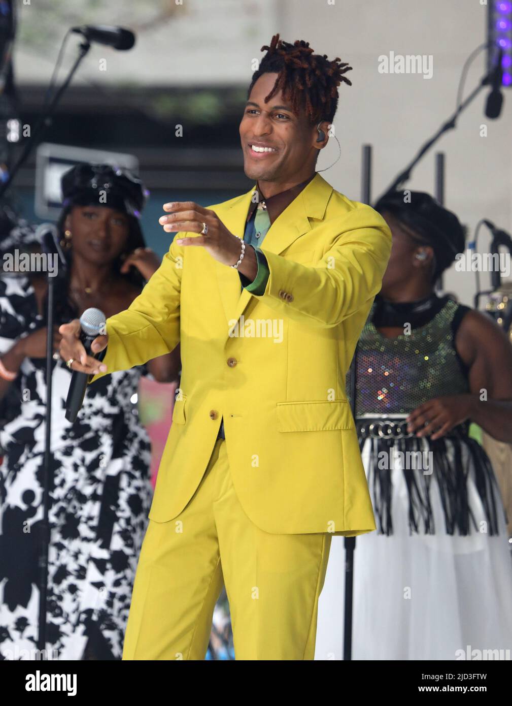 June 17, 2022, New York, New York, USA: Singer JON BATISTE performs on ...