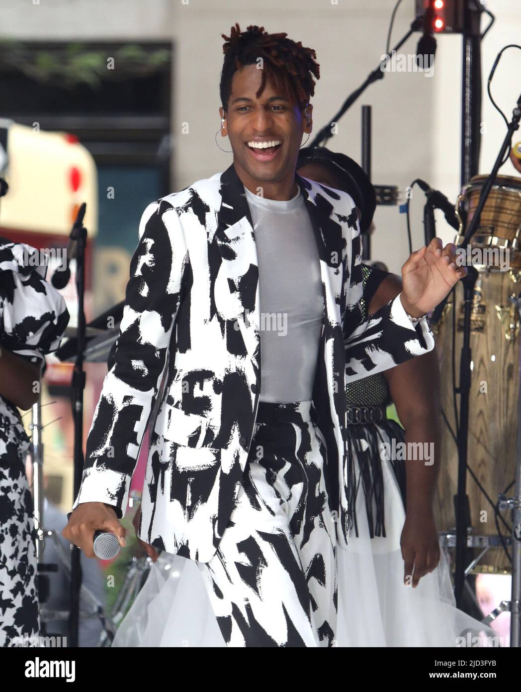 June 17, 2022, New York, New York, USA: Singer JON BATISTE performs on ...