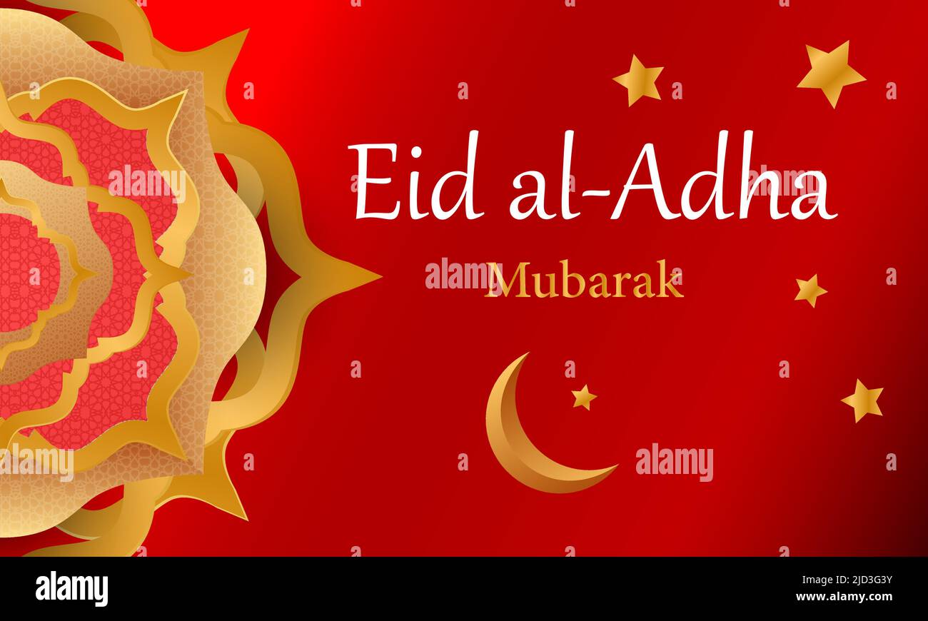 Kurban Bayram. Eid al-Adha Mubarak. Feast of the Sacrifice. Holy days ...