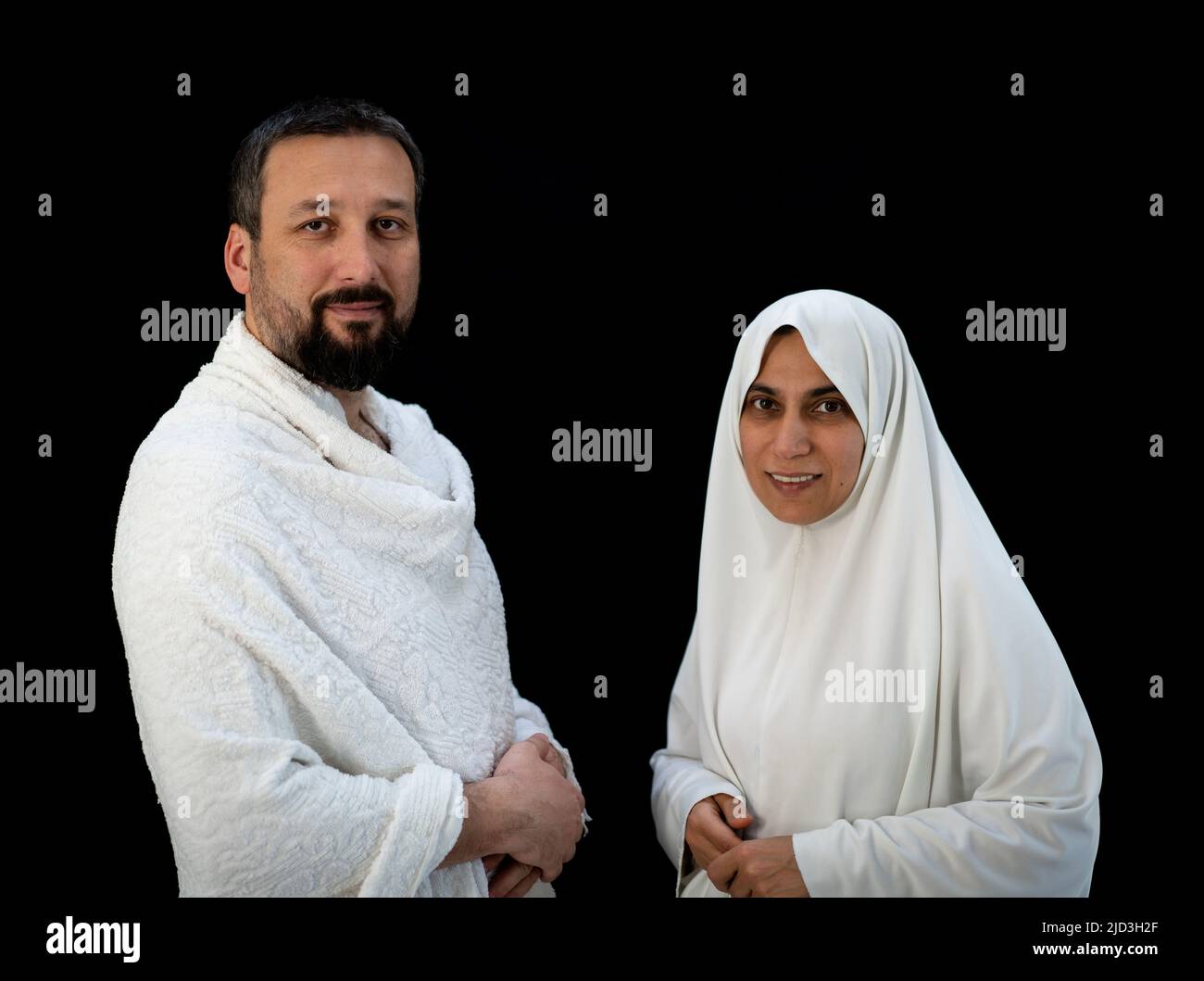 Muslim man standing and praying in the front of Kaaba in Mecca, KSA ...