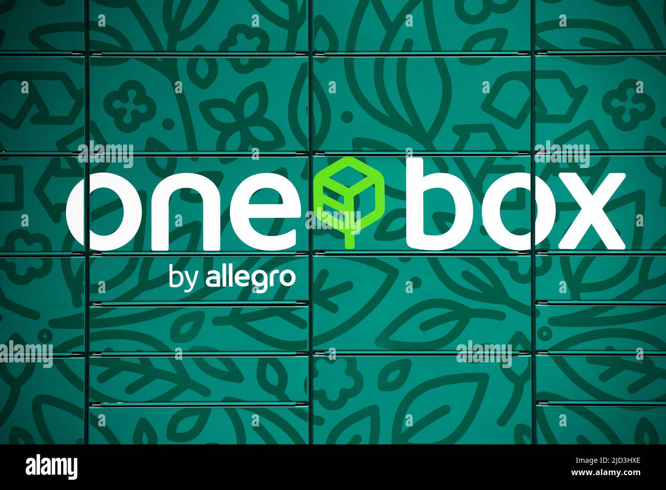 A one box postage parcel package locker unit hi-res stock photography ...