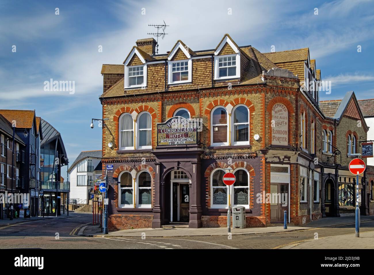 UK, Kent, Whitstable, Duke of Cumberland Hotel Stock Photo - Alamy