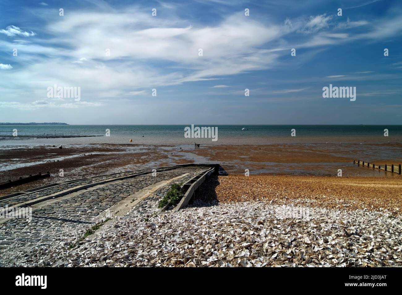 UK, Kent, Whitstable, Boat Ramp and Beach Stock Photo - Alamy