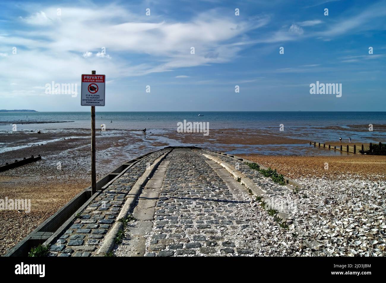 UK, Kent, Whitstable, Boat Ramp and Beach Stock Photo - Alamy