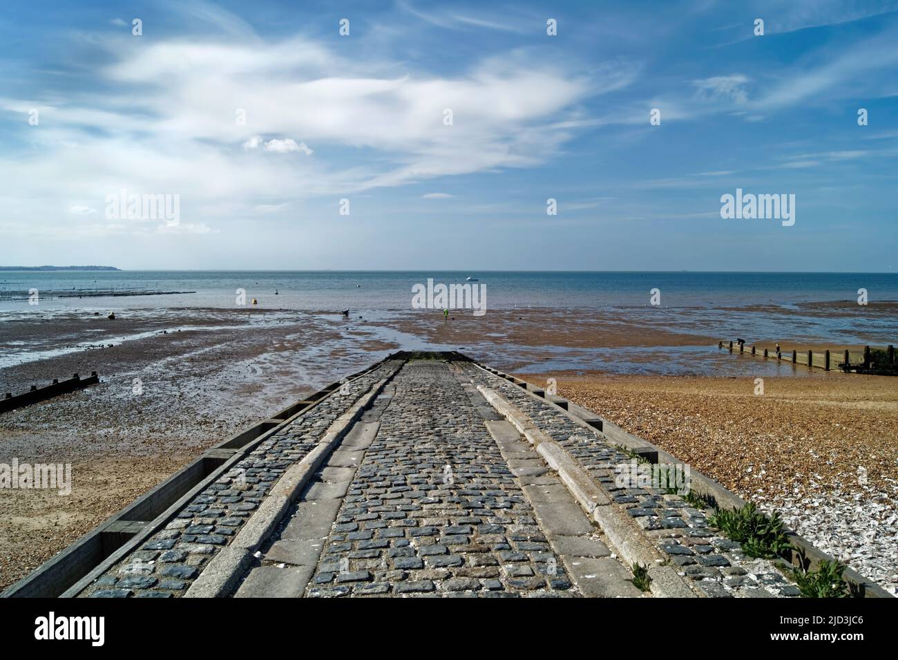 UK, Kent, Whitstable, Boat Ramp and Beach Stock Photo - Alamy