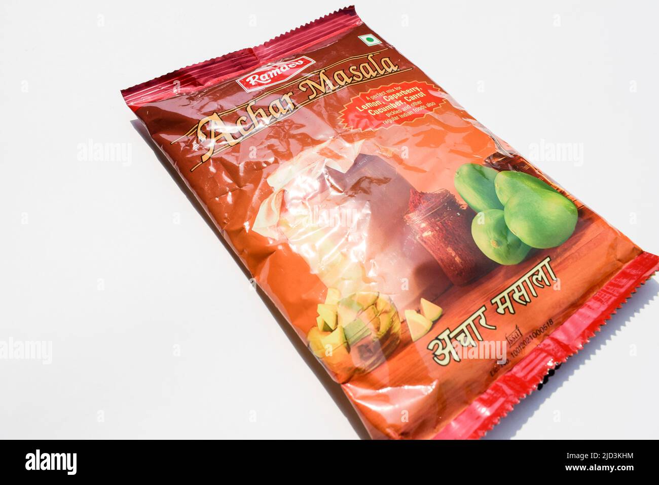 Ramdev achar masala in red packet. Instant food Spice mix to make ...