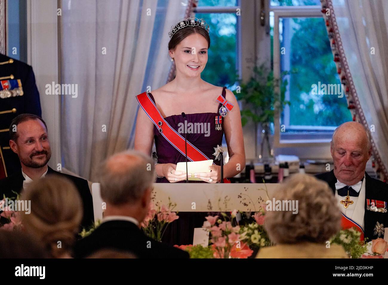 Oslo 20220617.Princess Ingrid Alexandra gives a speech during the gala ...