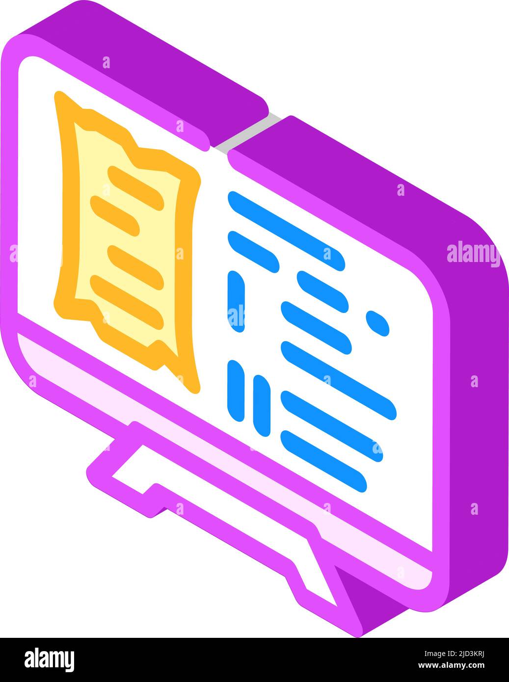 watching documentary isometric icon vector illustration Stock Vector ...