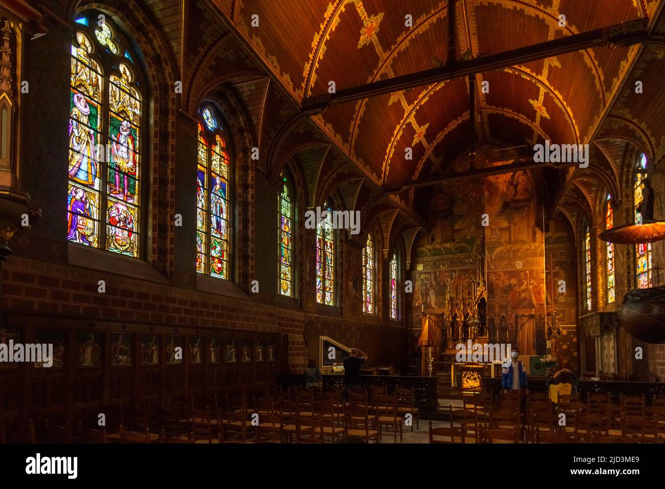 Inside of the Basilica of the Holy Blood, UNESCO World Heritage Site ...