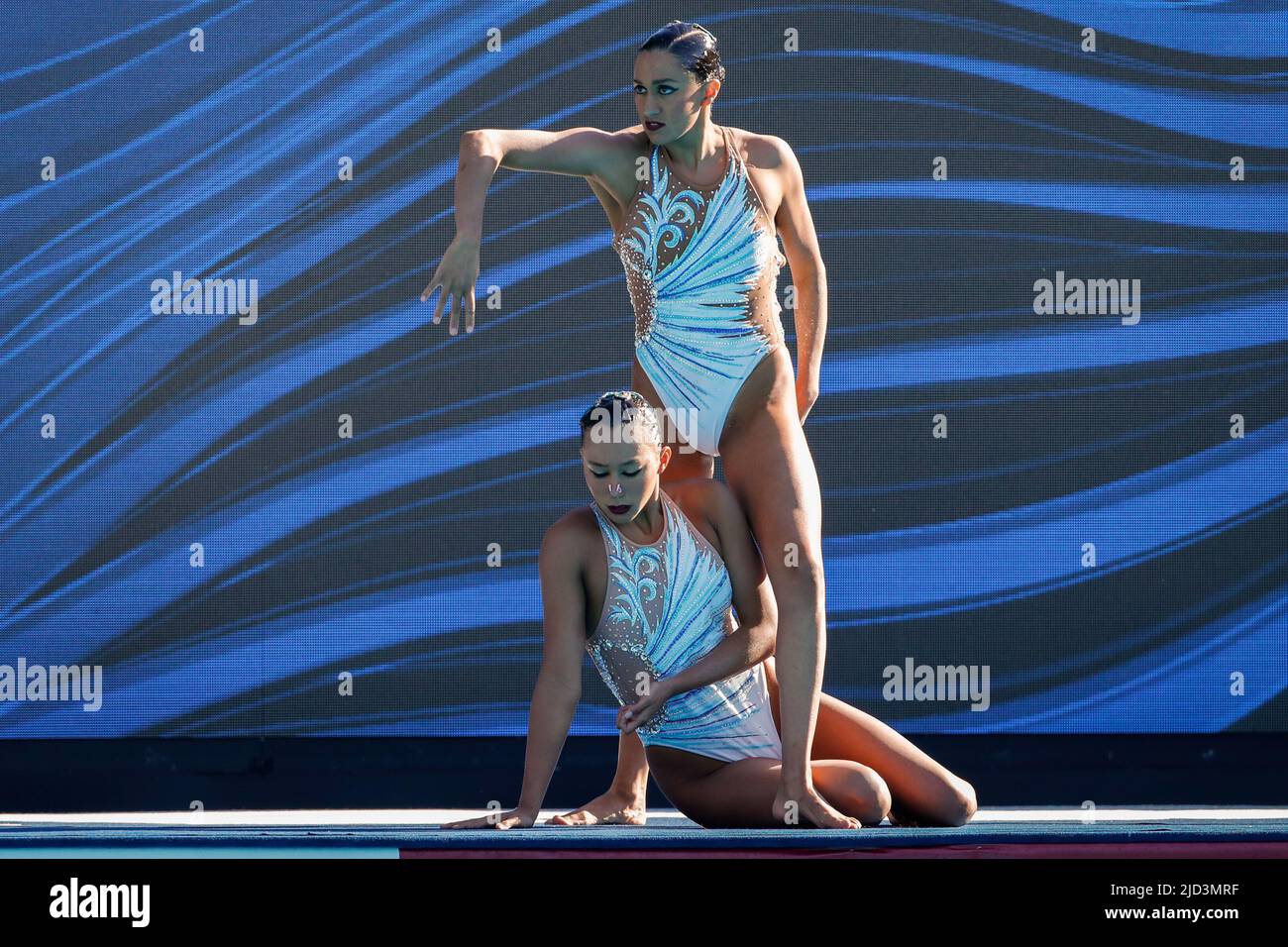 BUDAPEST, HUNGARY - JUNE 17: Anita Alvarez of United States and Megumi ...