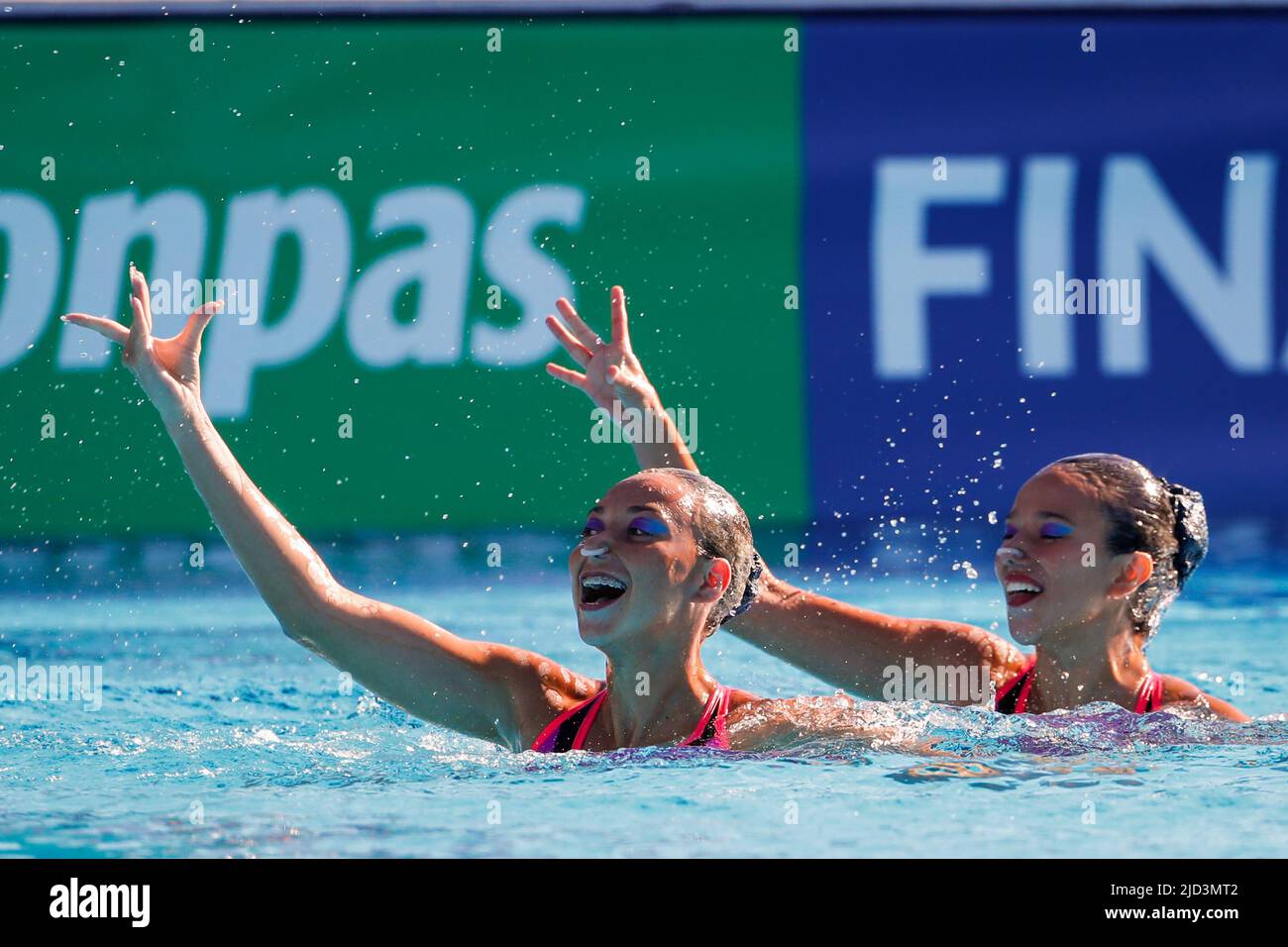 BUDAPEST, HUNGARY - JUNE 17: Melisa Ceballos Correa of Colombia and ...