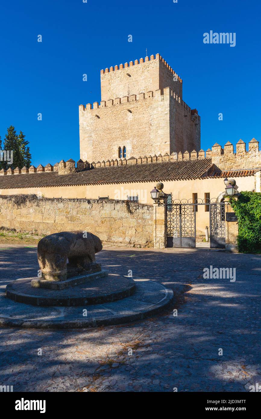 Castle of Enrique II of Trastamara, currently a tourist hostel, in the ...