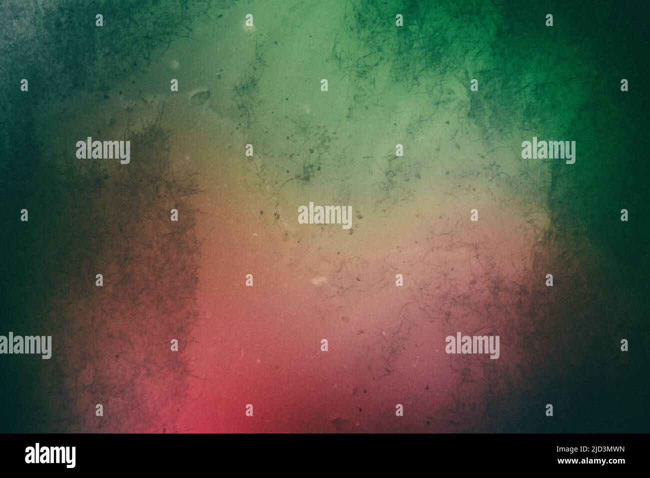 Retro photo of red-green blurred background with the effect of fading ...