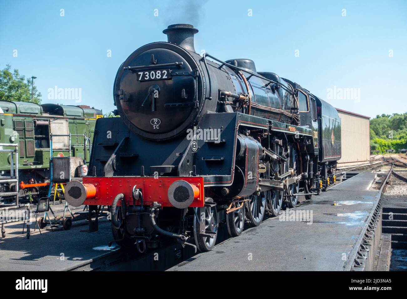 No. 73082 Camelot is a preserved British Railways Standard Class 5 4-6 ...