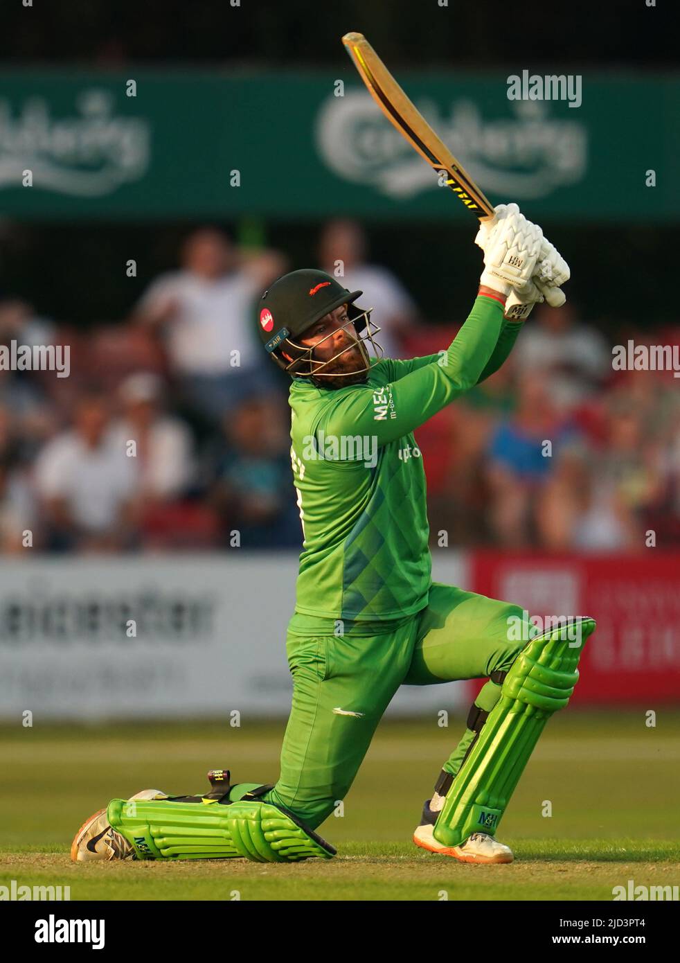 LeicestersahireÕs Arron Lilley bats during the Vitality Blast T20 ...