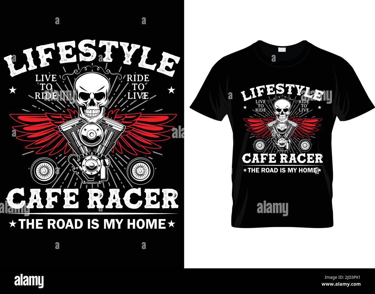 Motorcycle T Shirt Motor Bike Vector Retro Typography T Shirt Design
