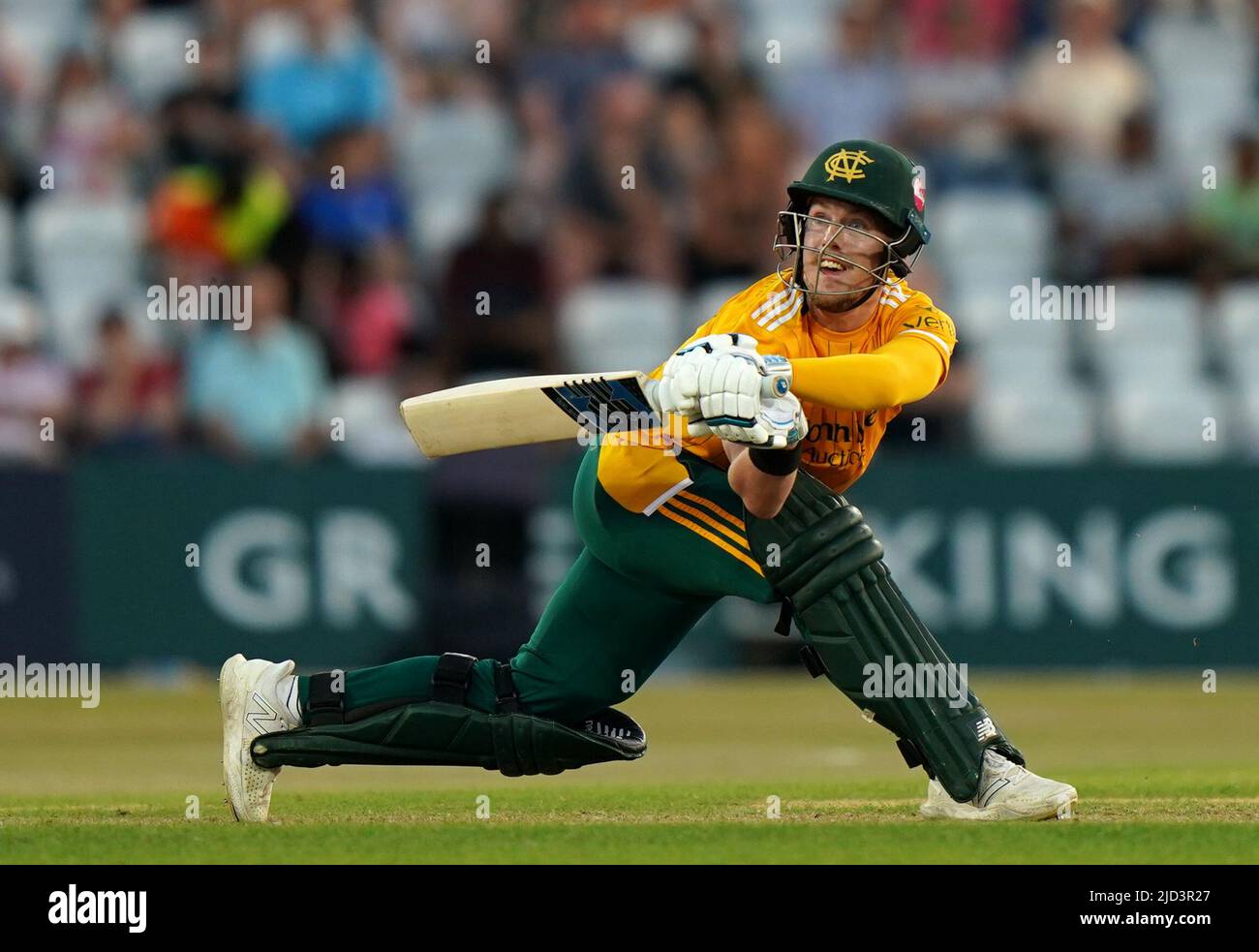 Notts Outlaws Tom Moores bats during the Vitality Blast T20, North ...