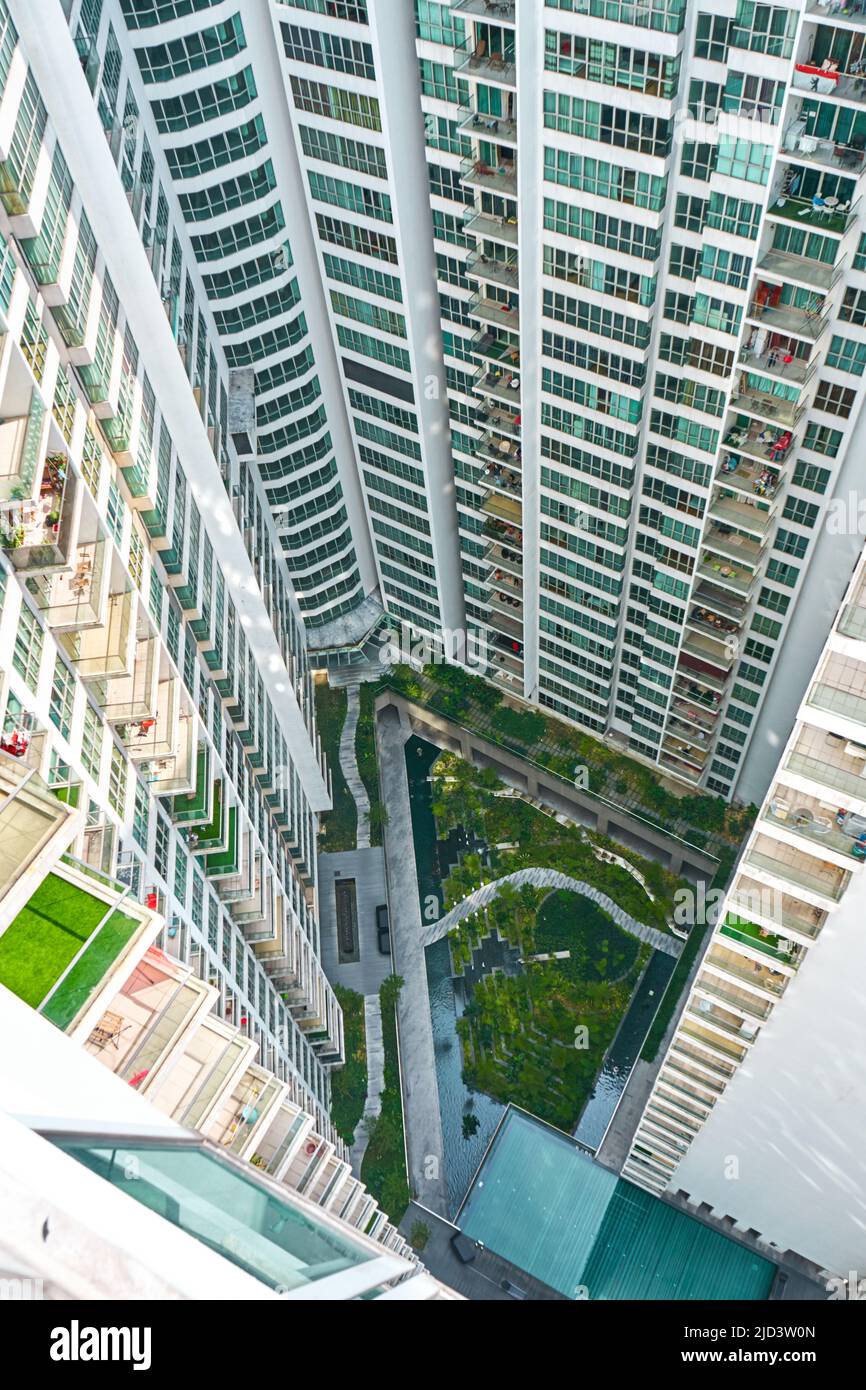 Exterior of large residential building complex Stock Photo - Alamy