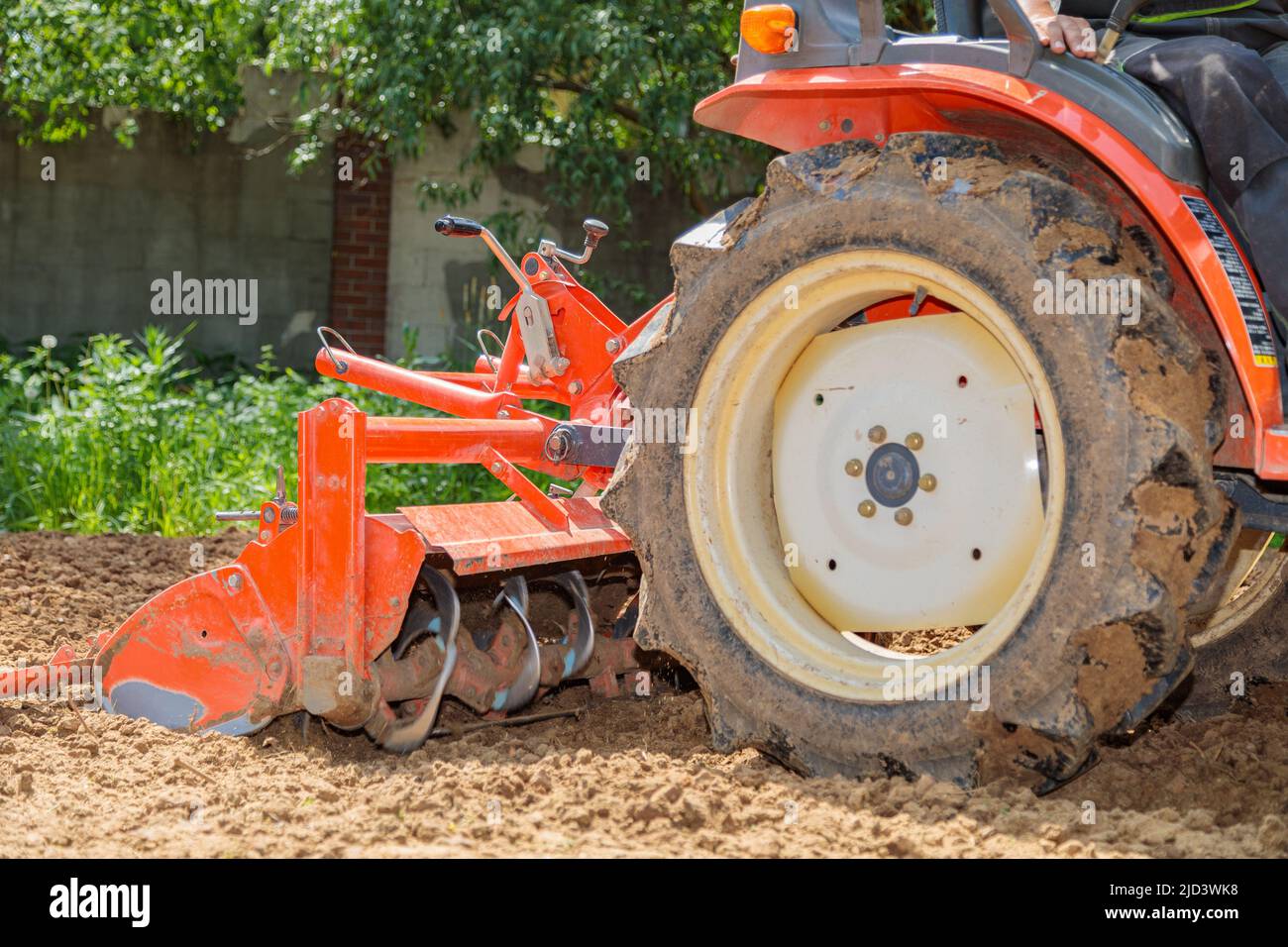 Cultivator for a mini-tractor for loosening the soil. Agricultural work ...