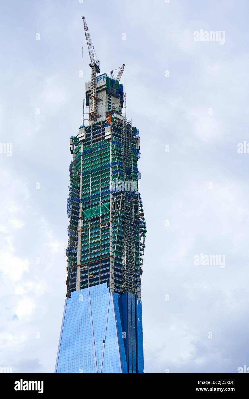 Building process of Merdeka 118 skyscraper in KL city Stock Photo - Alamy