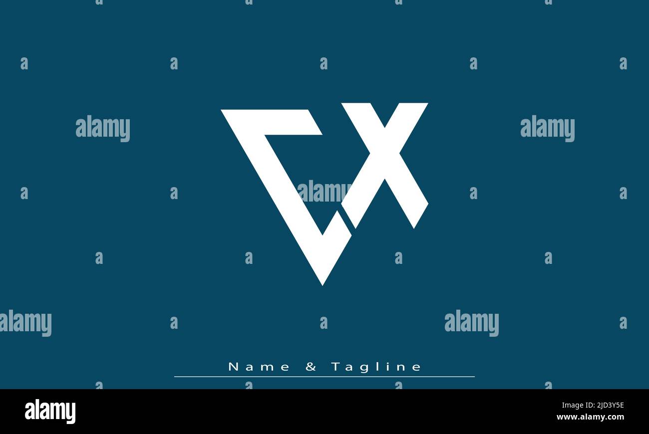 Alphabet letters Initials Monogram logo CX , XC Stock Vector Image ...