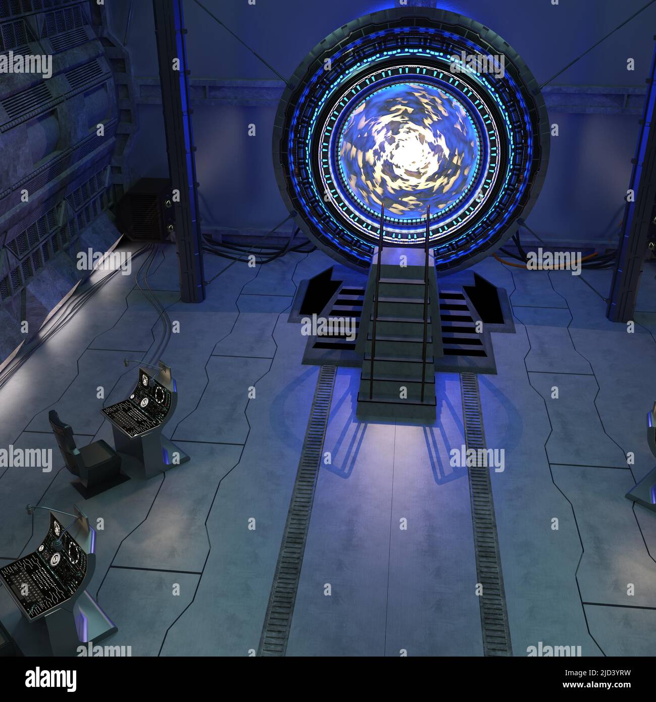 3D-illustration of a stargate for dimension travel Stock Photo - Alamy