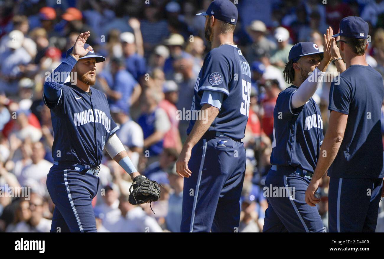 Chicago, USA. 17th June, 2022. Chicago Cubs P.J. Higgins (48 ...