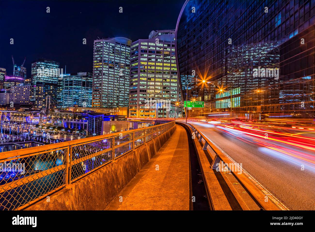 Darling harbour bridge nsw australia hi-res stock photography and ...