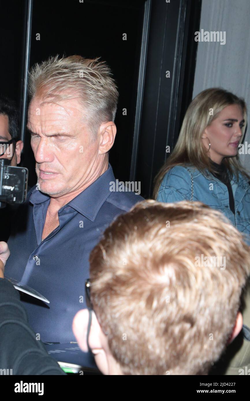 Celebrities outside Craig's restaurant in Los Angeles, California ...