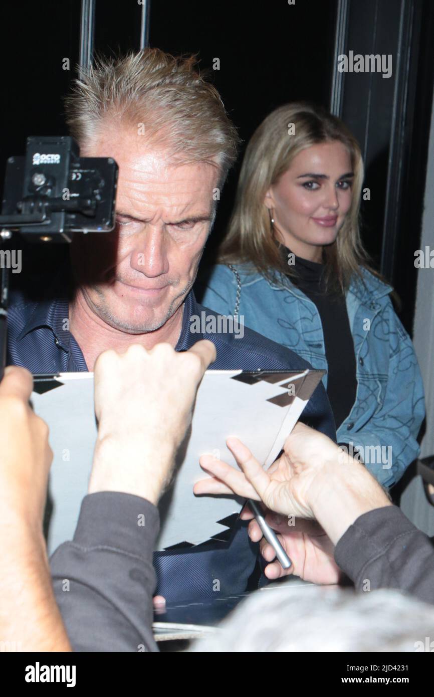 Celebrities outside Craig's restaurant in Los Angeles, California ...