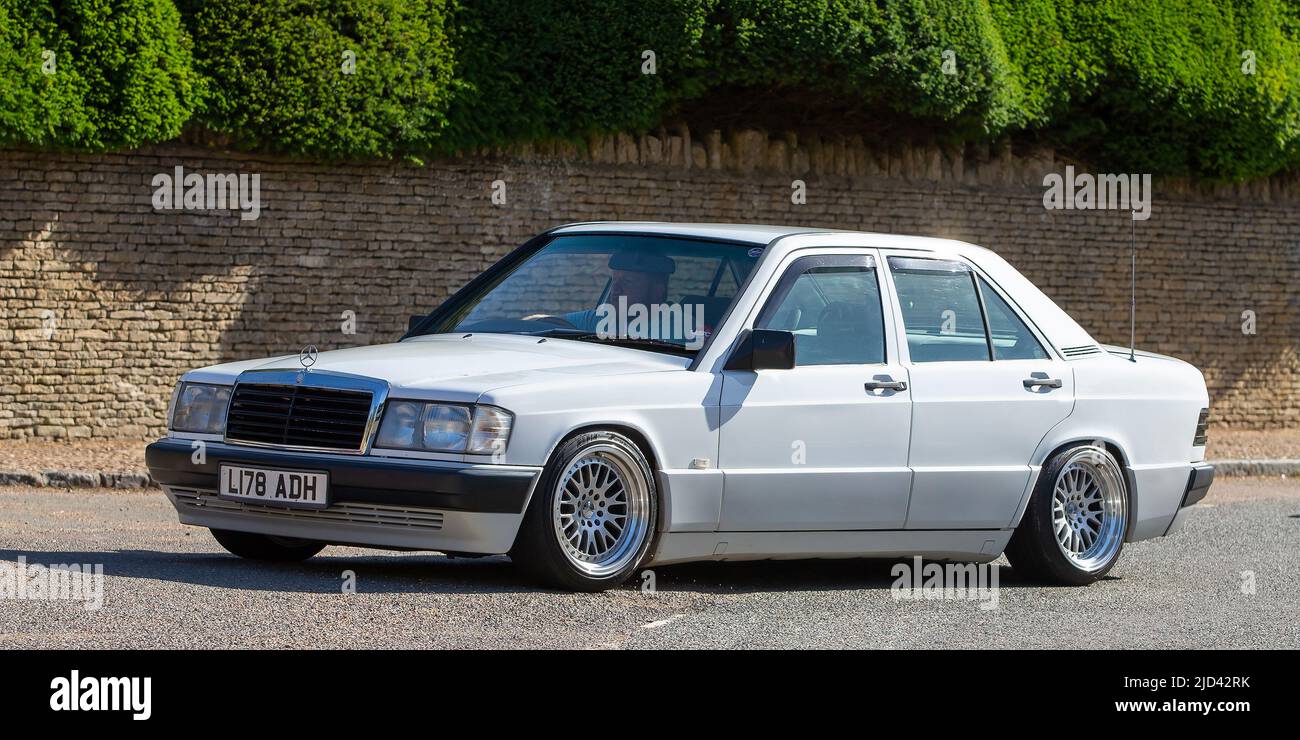 Classic white mercedes hi-res stock photography and images - Alamy