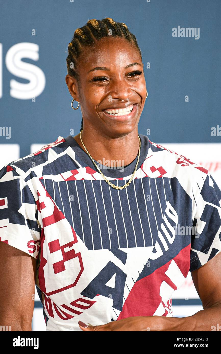 Paris, France. 17th June, 2022. Shaunae Miller-Uibo of Bahamas during ...