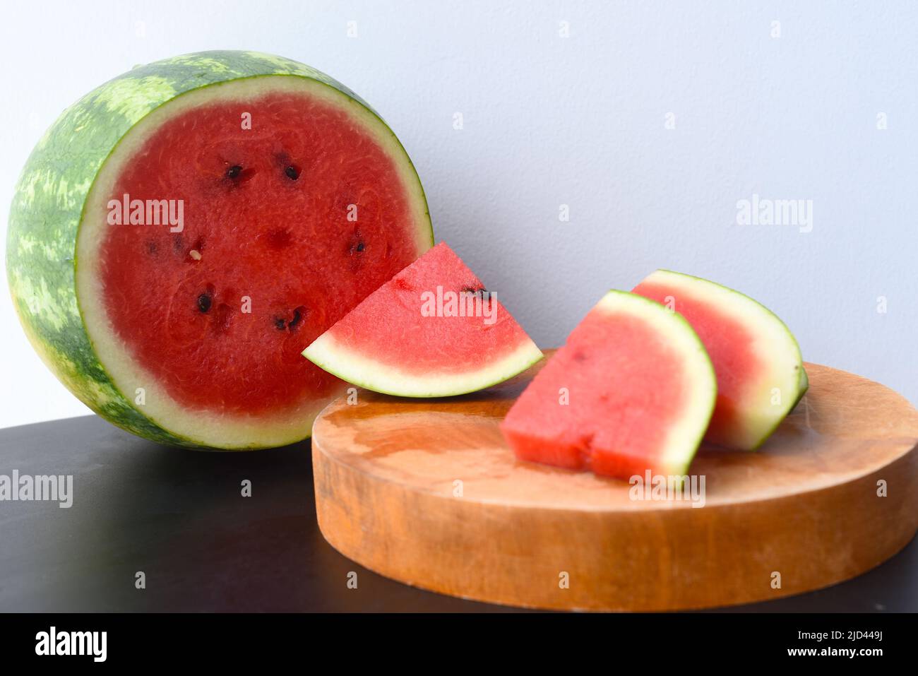 Watermelon sliced half hi-res stock photography and images - Alamy