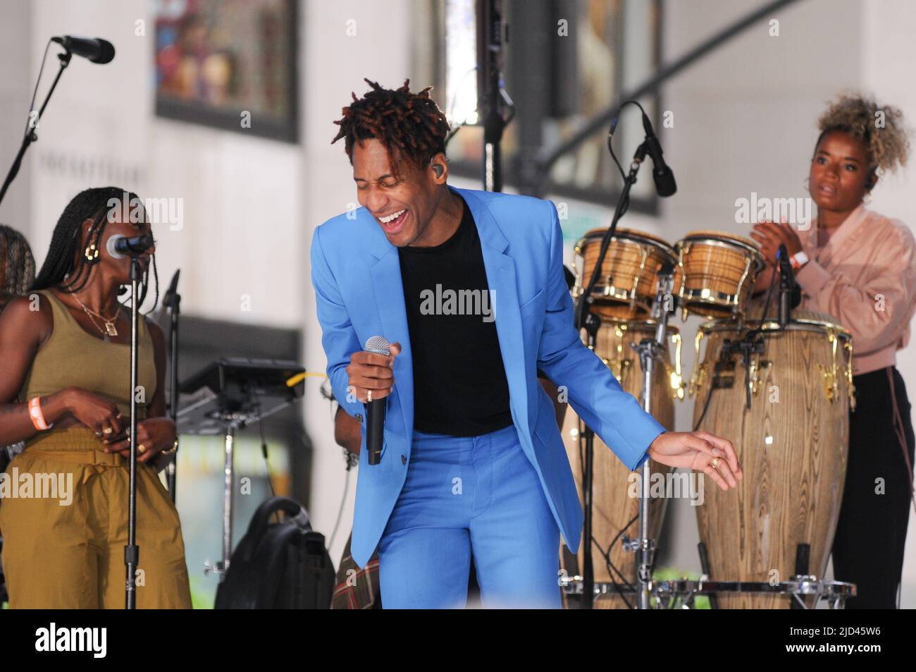 New York, USA. 17th June, 2022. Jon Batiste performs on 'Today' at ...
