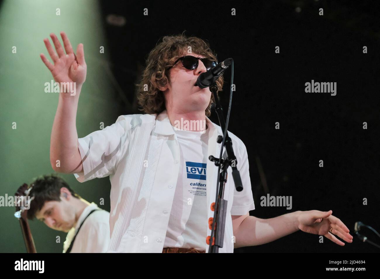 Jack Cochrane, vocalist and lead guitarist with Scottish indie rock ...