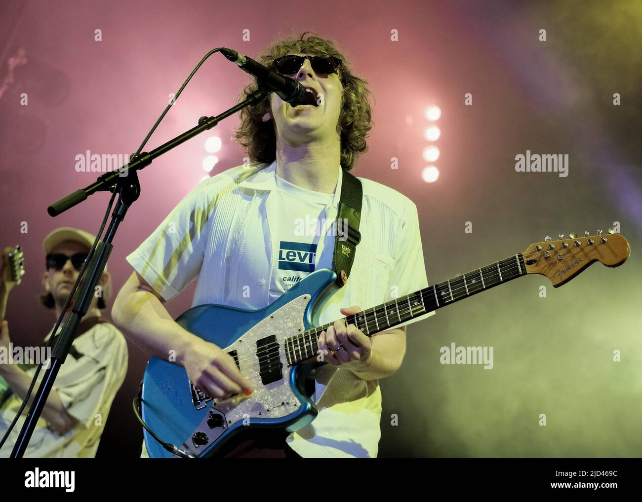 Jack Cochrane, vocalist and lead guitarist with Scottish indie rock ...