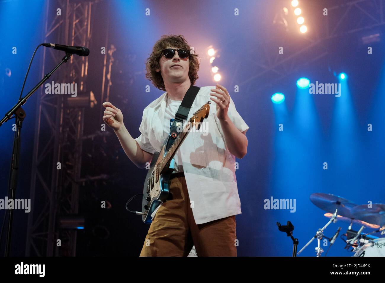 Jack Cochrane, vocalist and lead guitarist with Scottish indie rock ...