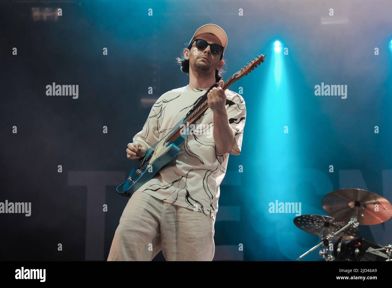 Joe McGillveray guitarist with Scottish indie rock band The Snuts, who ...