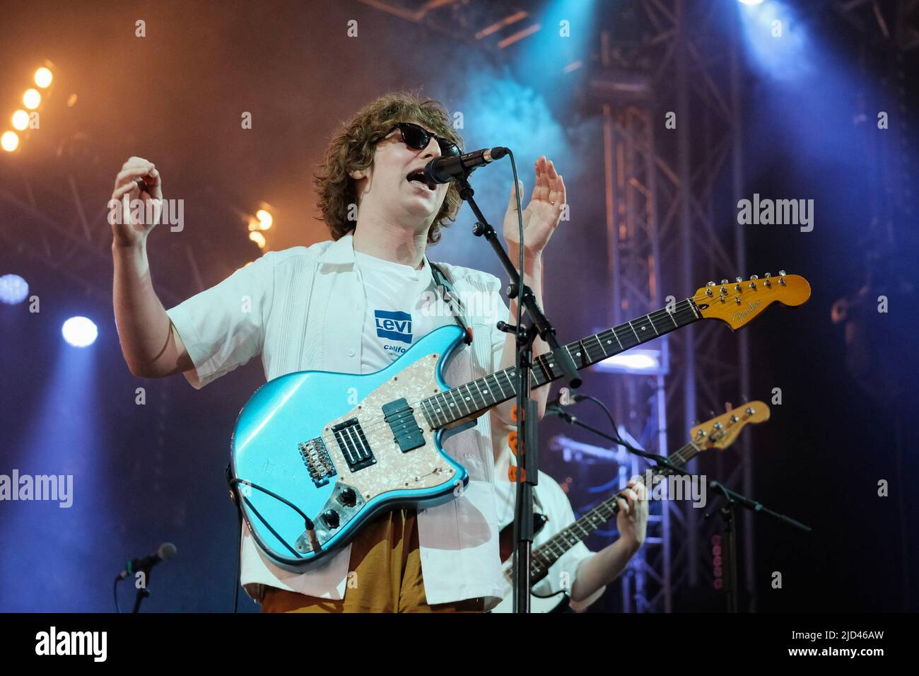 Jack Cochrane, vocalist and lead guitarist with Scottish indie rock ...