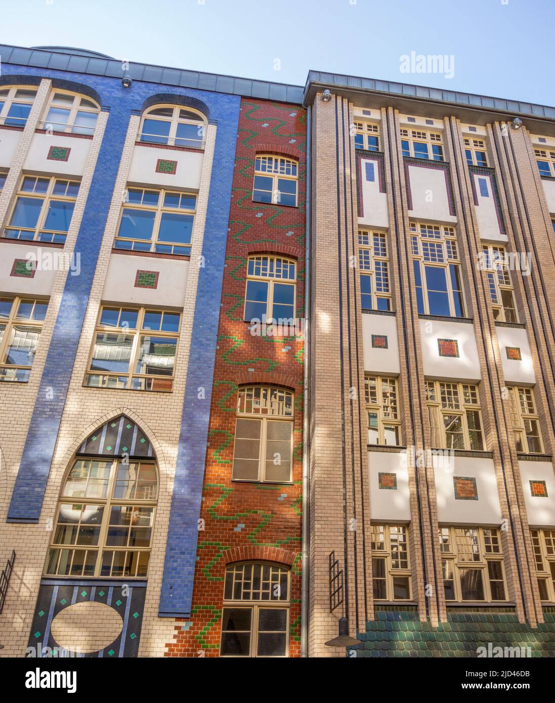 Ornamented house facade in Berlin, the capital and largest city in ...