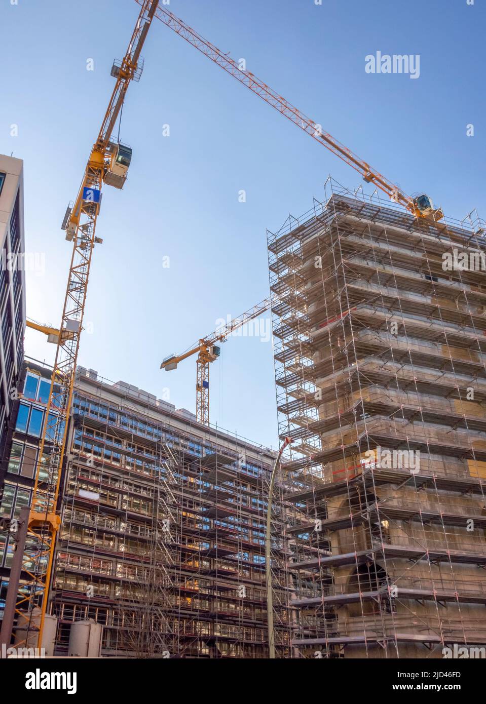 Construction site in Berlin, the capital and largest city in Germany ...