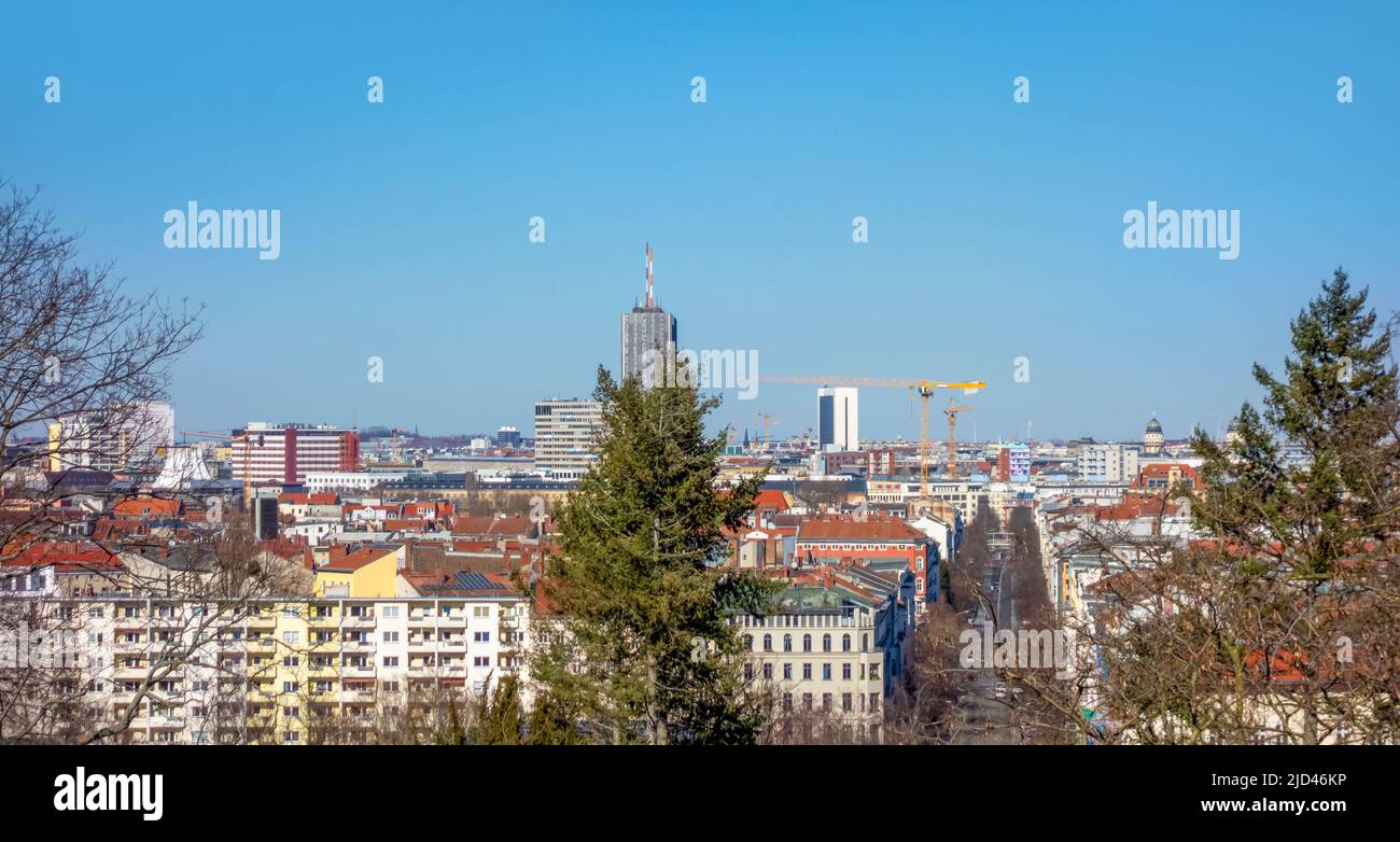 Distant impression of Berlin, the capital and largest city in Germany ...