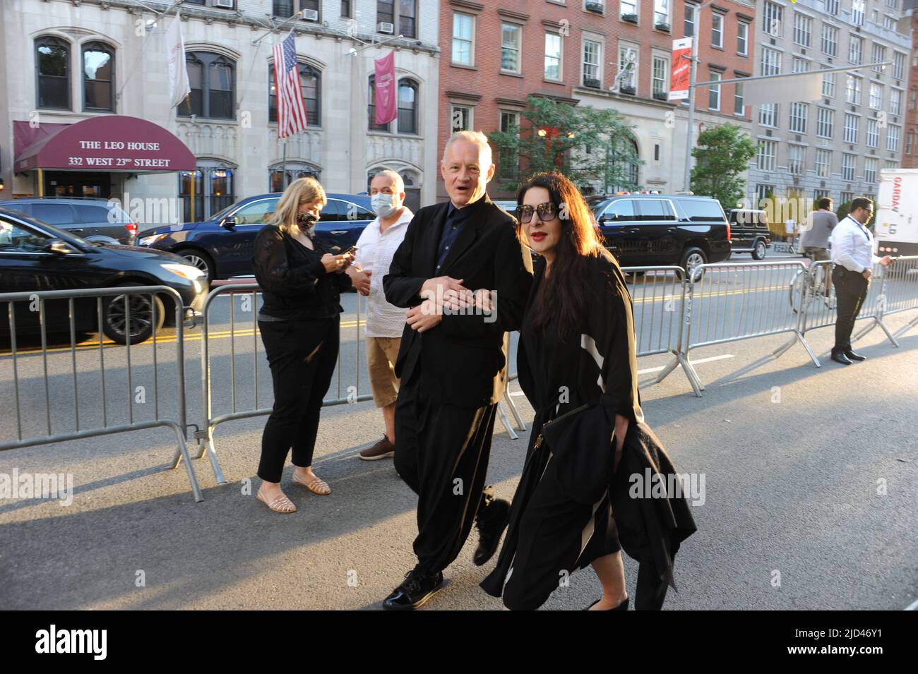 Marina Abramovic and Todd Eckert in New York City 2022, photographed by ...