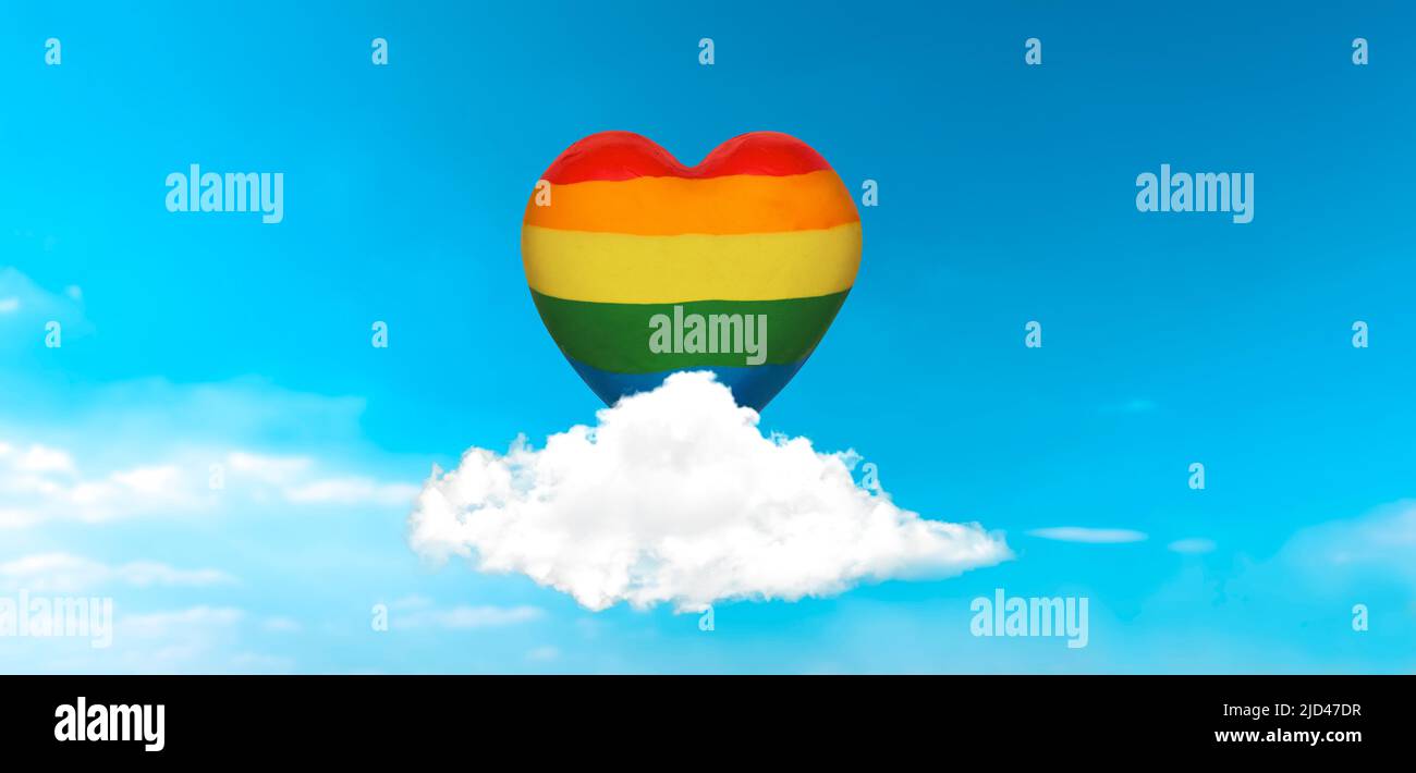Love Is Love Inspirational Gay Pride Photo With Rainbow Spectrum Heart