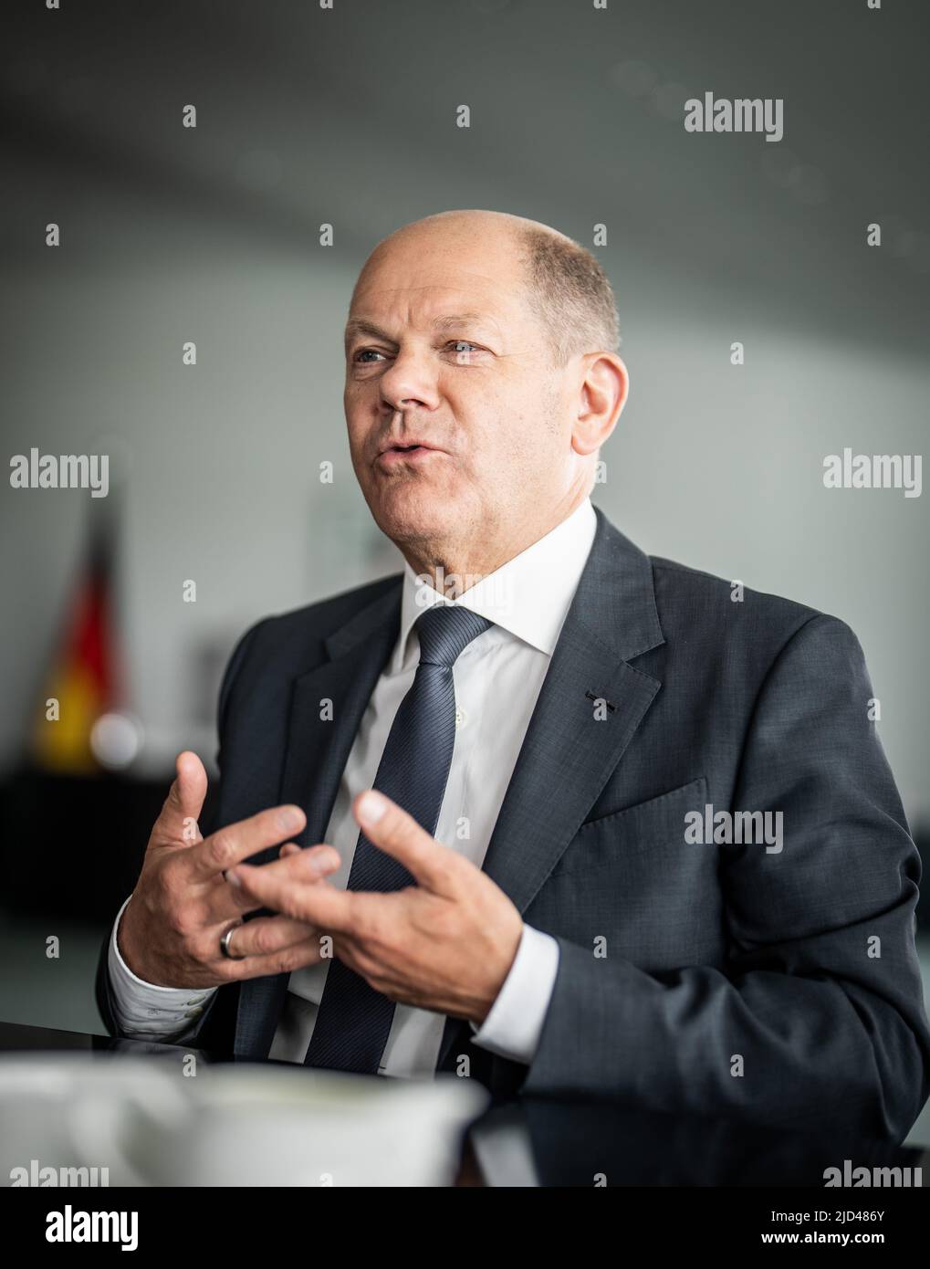 Berlin, Germany. 17th June, 2022. German Chancellor Olaf Scholz (SPD ...