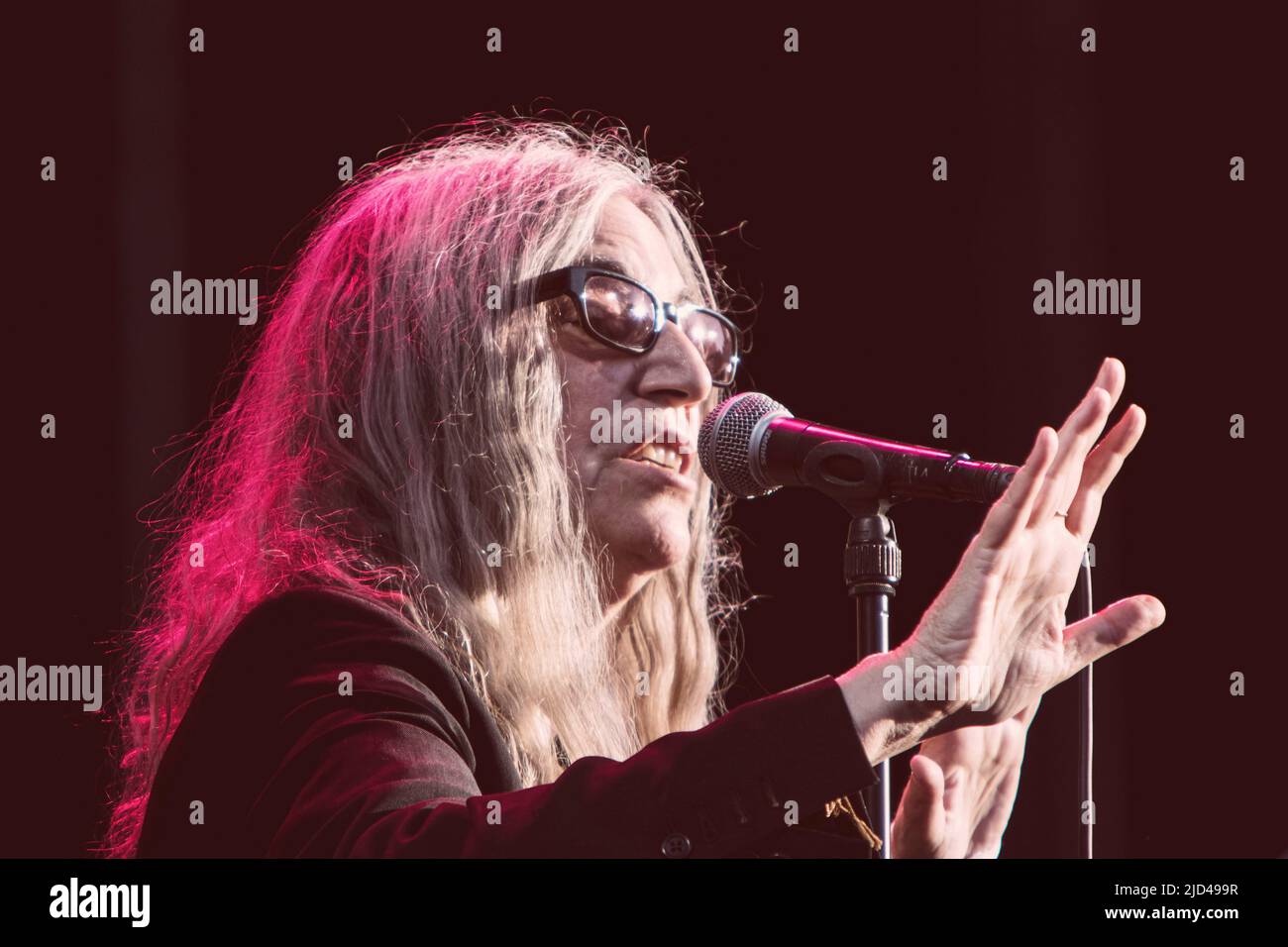 Patti Smith performs live on stage at Way Out West festival in ...