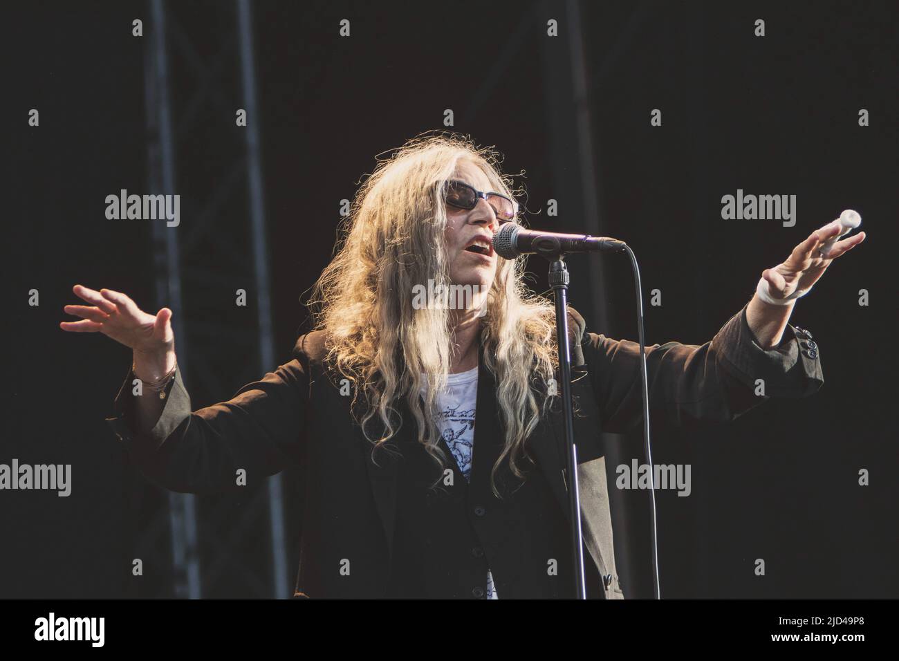 Patti Smith performs live on stage at Way Out West festival in ...