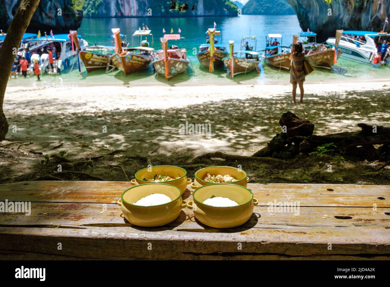 Koh Lao Lading near Koh Hong Krabi Thailand, beautiful beach with ...